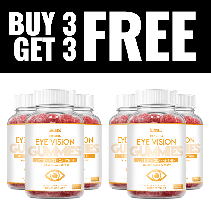 3 Bottles of Eye Vision Gummies + 3 Free 30 Count of Eye Vision ...